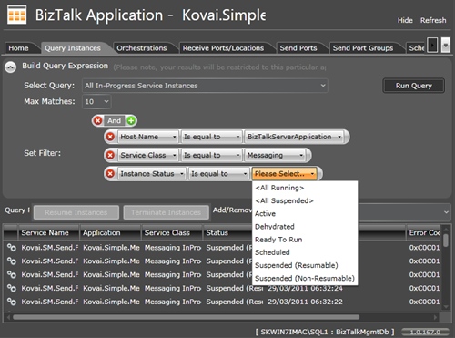 BizTalk 360 – BizTalk Application Dashboard